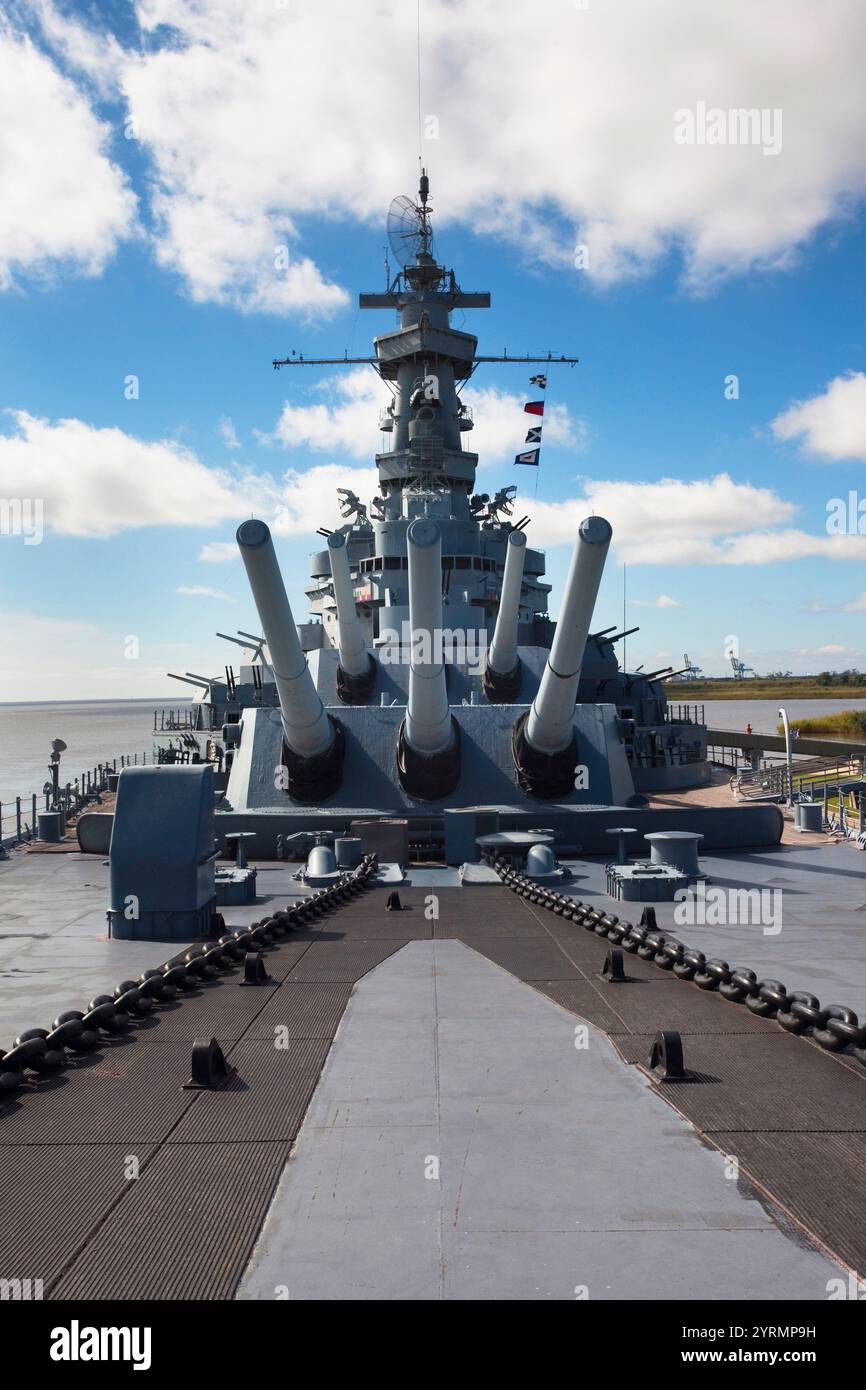 USA, Alabama, Mobile, Battleship Memorial Park, World War 2-era ...