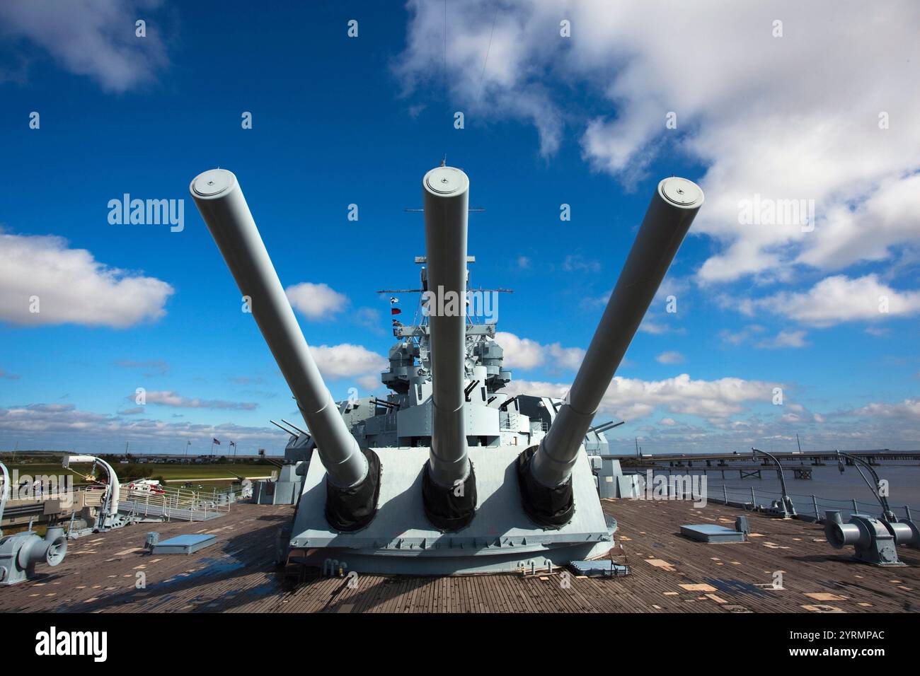 USA, Alabama, Mobile, Battleship Memorial Park, World War 2-era ...