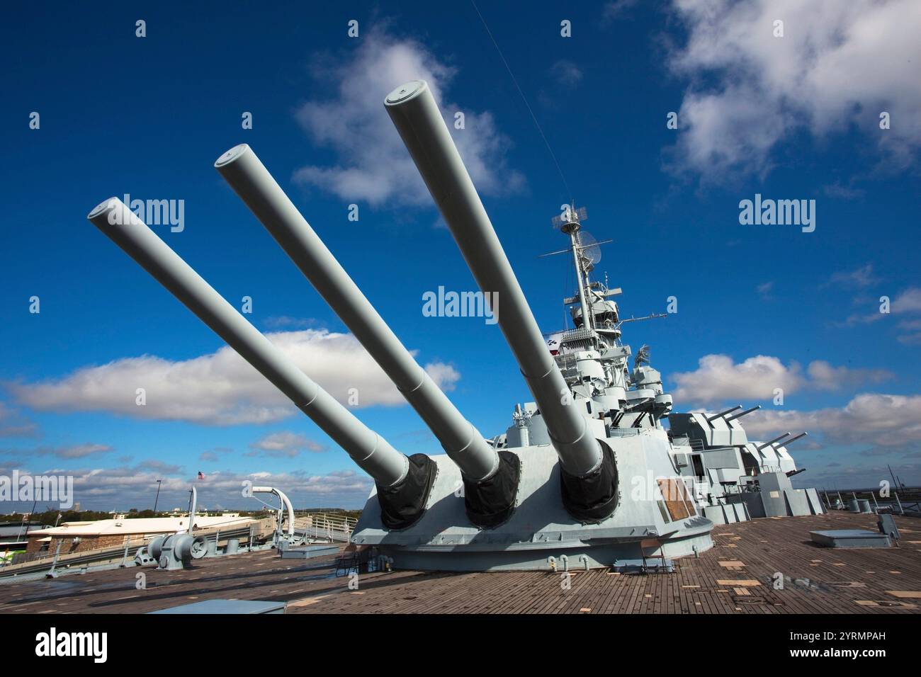 USA, Alabama, Mobile, Battleship Memorial Park, World War 2-era ...