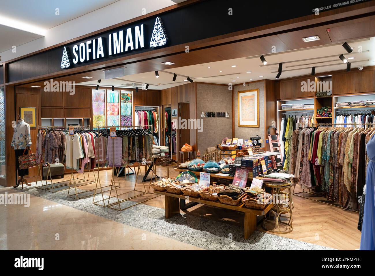 KUALA LUMPUR, MALAYSIA - DECEMBER 01, 2023: shopfront of the Sofia Iman store at Suria KLCC ...