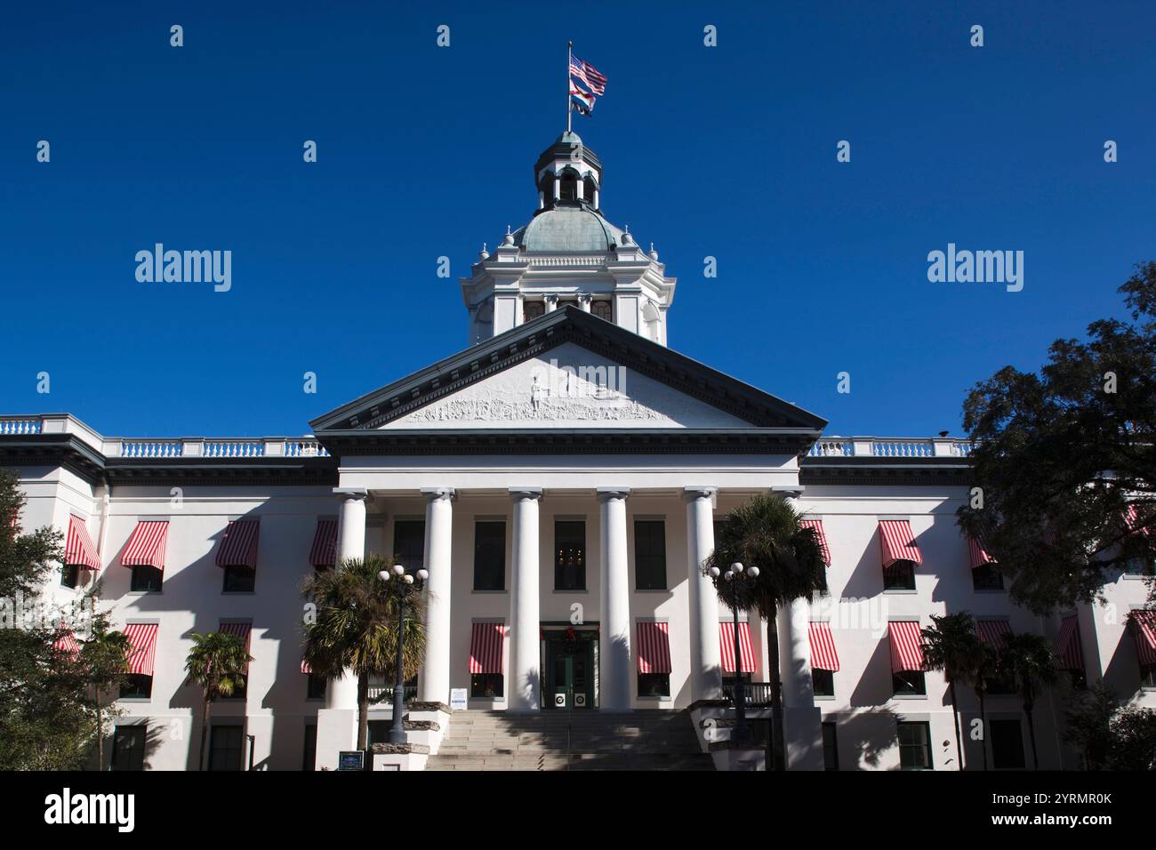 USA, Florida, Tallahassee, Historic 1902 State Capitol, view from the ...