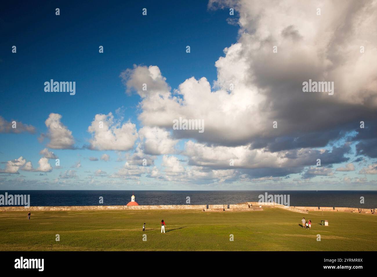 Puerto Rico, San Juan, Old San Juan, Campo del Morro field Stock Photo ...