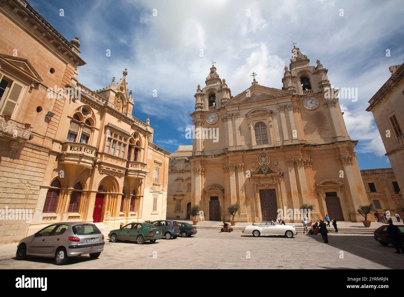 Malta, Central, Mdina, Rabat, St Paul Square and St Paul's Cathedral ...