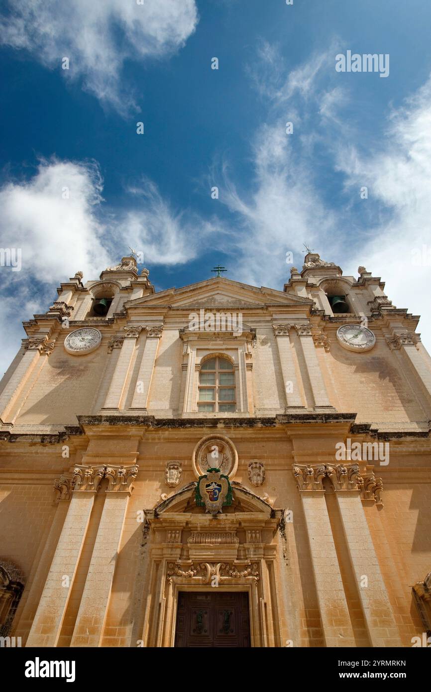 Malta, Central, Mdina, Rabat, St Paul Square and St Paul's Cathedral ...