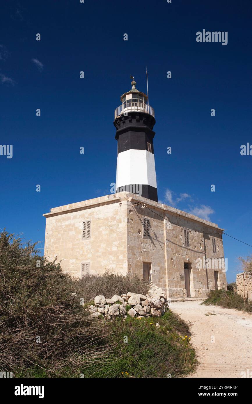 Malta, Southeast, Marsaxlokk, Delimara Lighthouse Stock Photo - Alamy