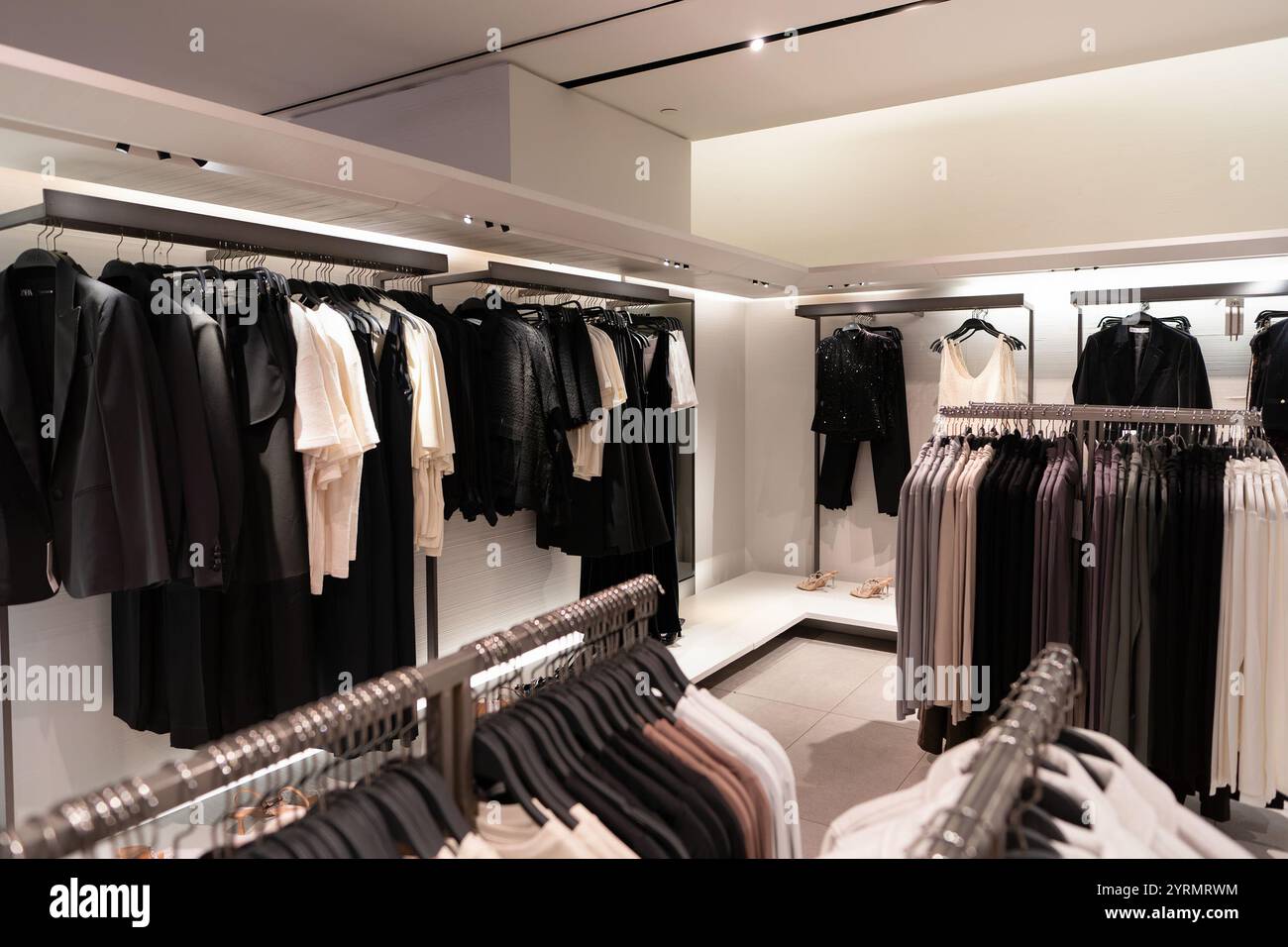 KUALA LUMPUR, MALAYSIA - DECEMBER 01, 2023: interior shot of the Zara ...