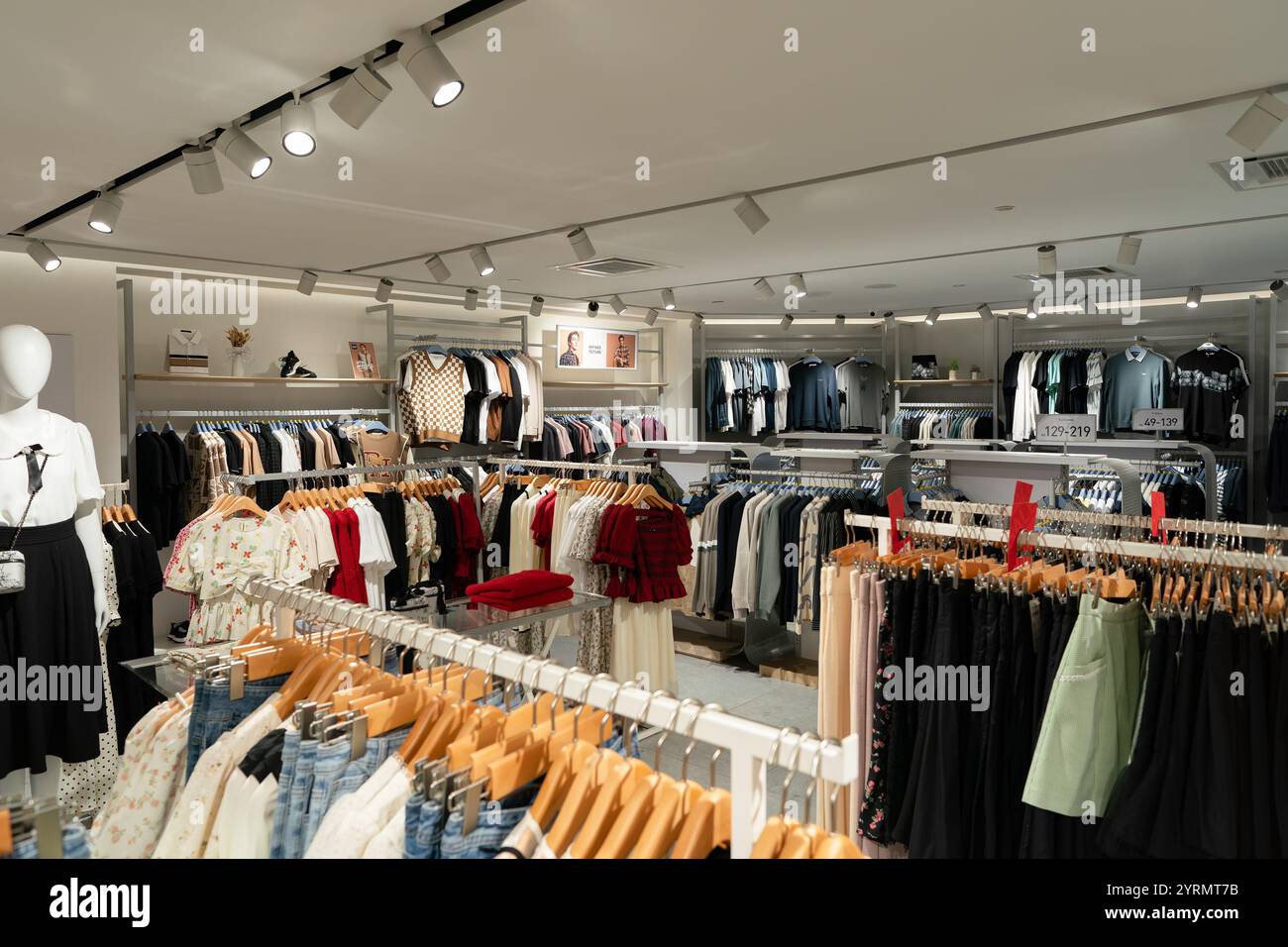 KUALA LUMPUR, MALAYSIA - DECEMBER 01, 2023: apparel on display at the ...
