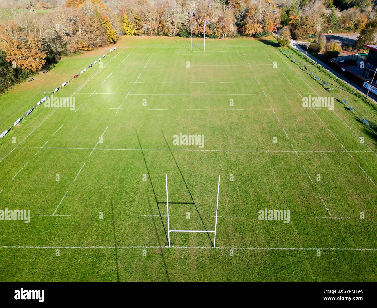 aerial view of whitemans green and haywards heath rugby club in west ...