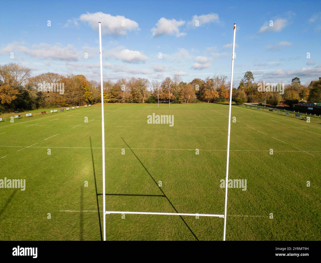 aerial view of whitemans green and haywards heath rugby club in west ...