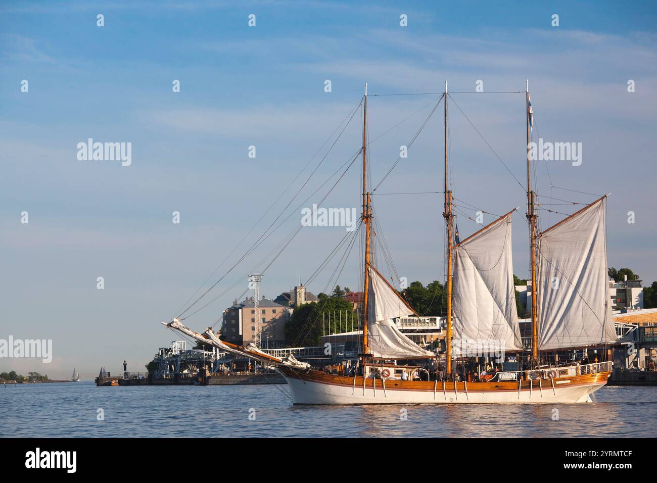 Finland, Helsinki, Helsinki Harbor, sailing ship Stock Photo - Alamy