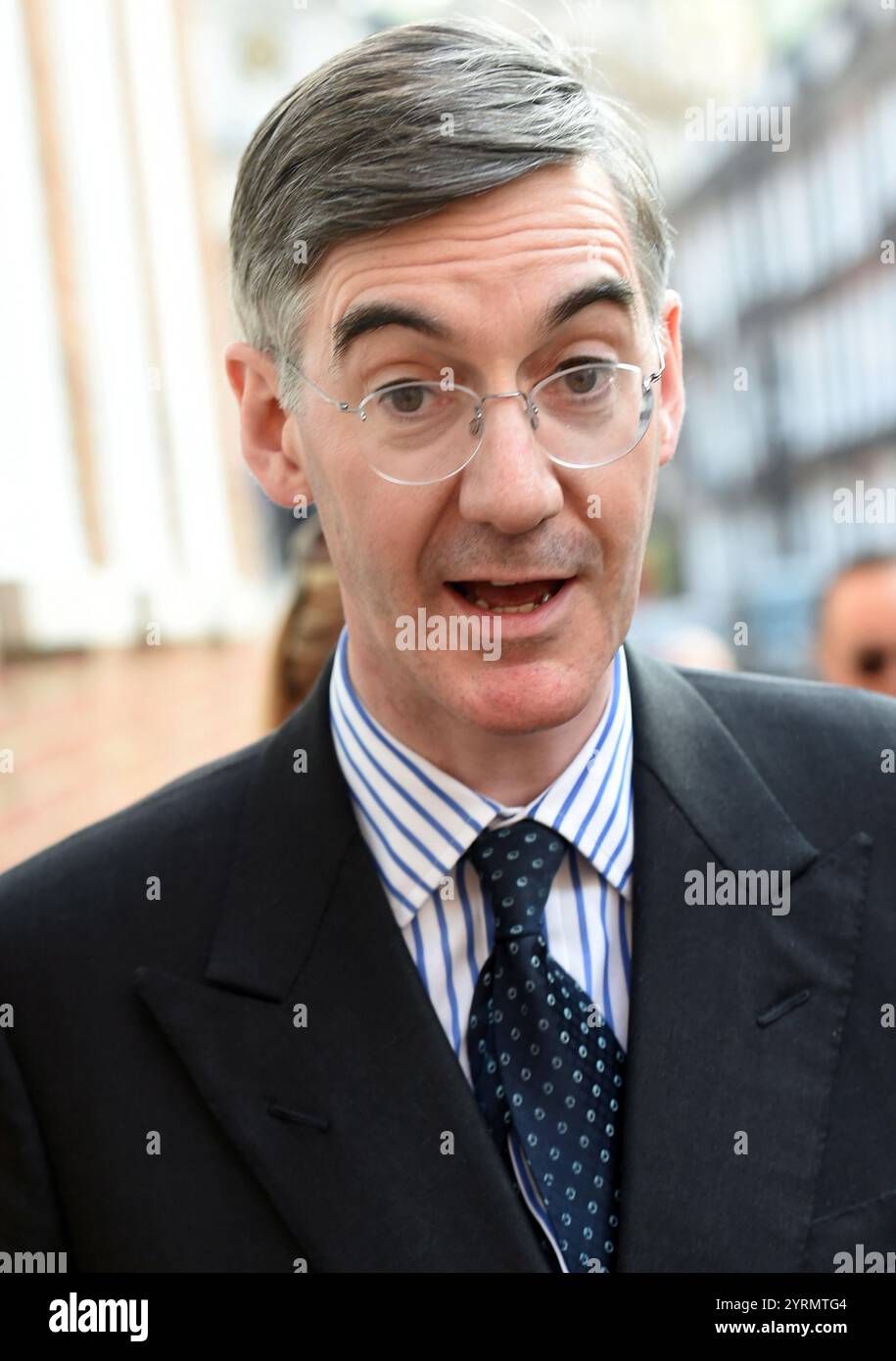 Photograph of Jacob Rees-Mogg. Jacob William Rees-Mogg (1969-) a ...