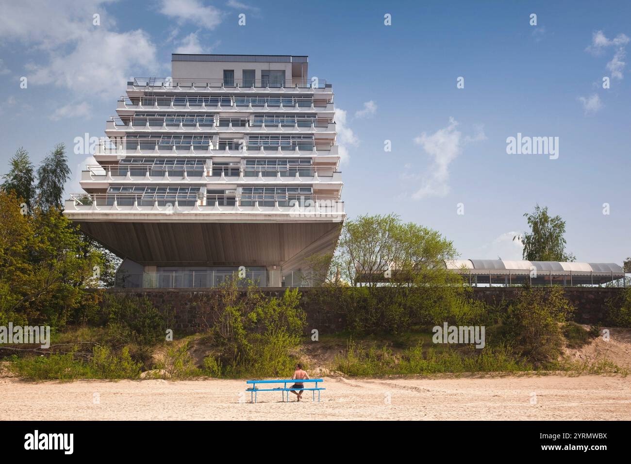 Latvia, Jurmala, Majori Village, Baltic Beach Hotel on Majori Beach ...