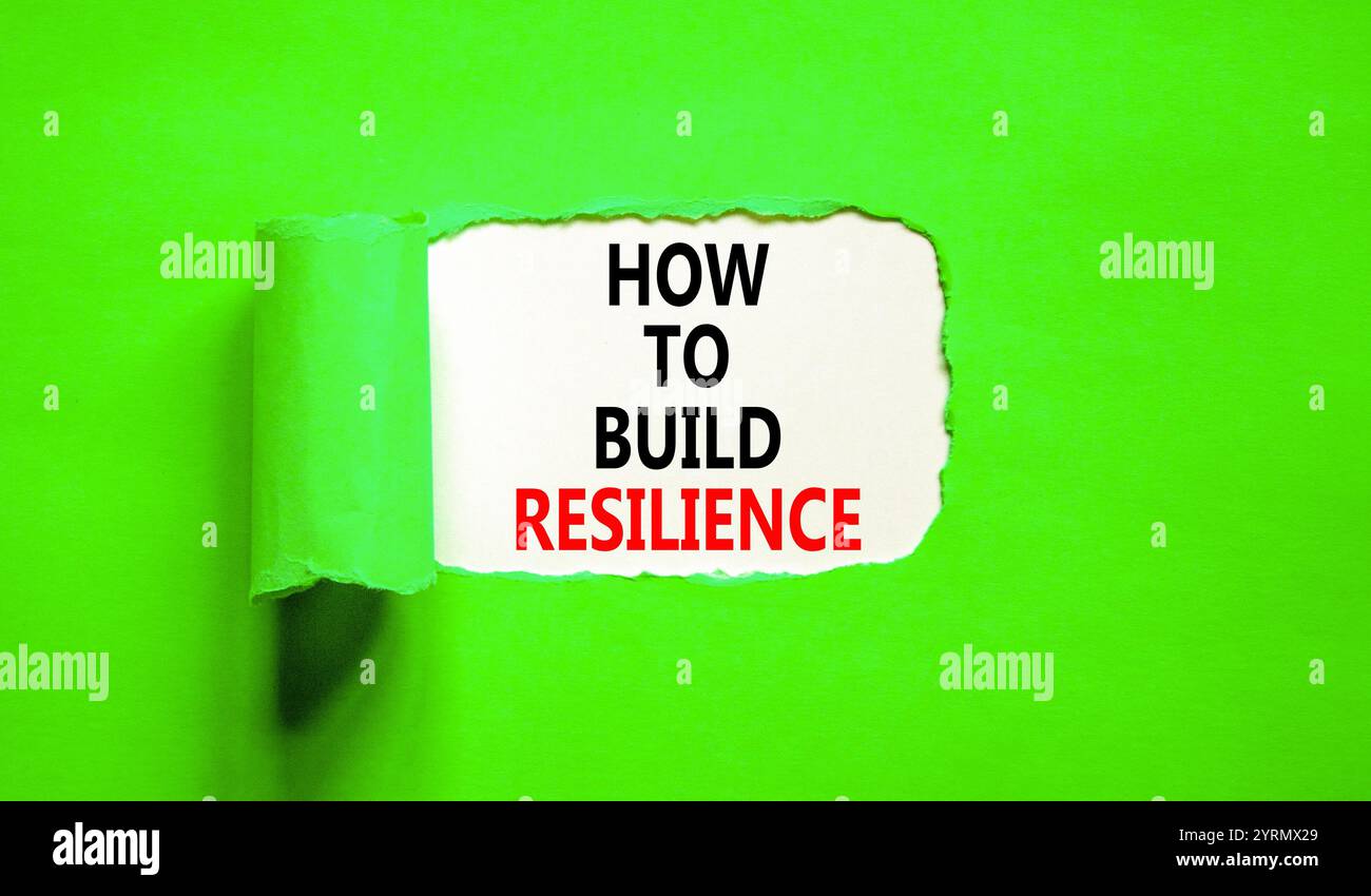 How to build resilience symbol. Concept words How to build resilience ...
