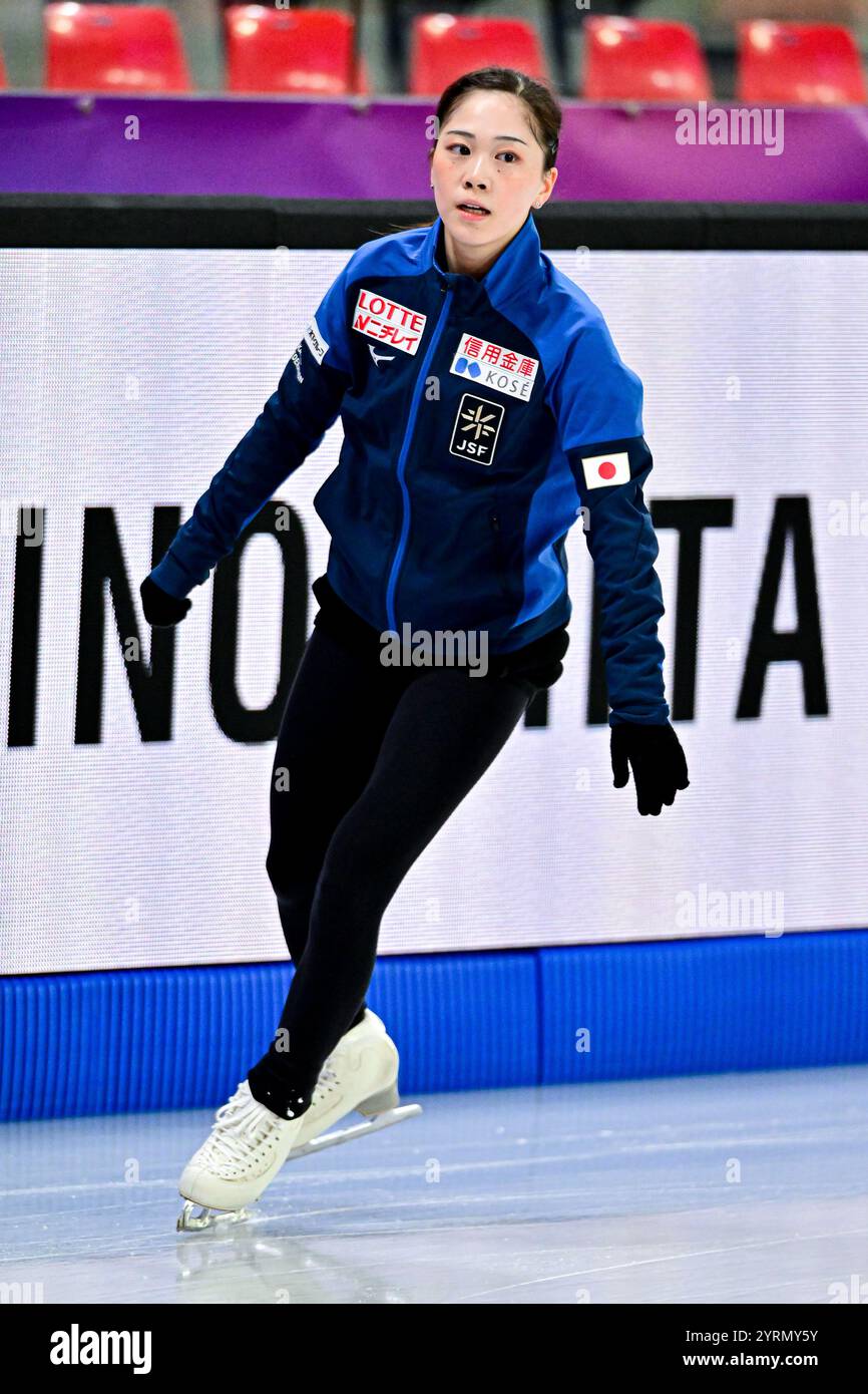 Hana YOSHIDA (JPN), during Senior Women Practice, at the ISU Grand Prix of Figure Skating Final ...