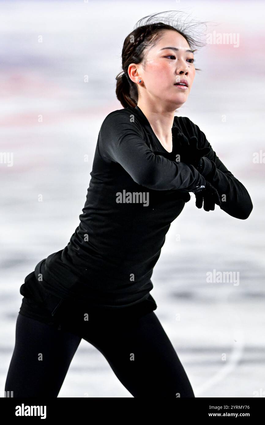 Hana YOSHIDA (JPN), during Senior Women Practice, at the ISU Grand Prix of Figure Skating Final ...