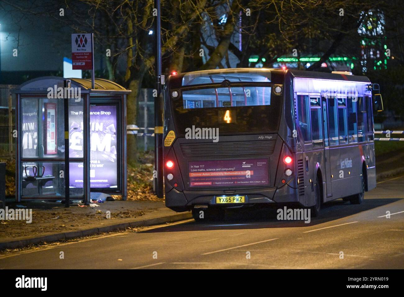 Bus stop stabbed birmingham hi-res stock photography and images - Alamy