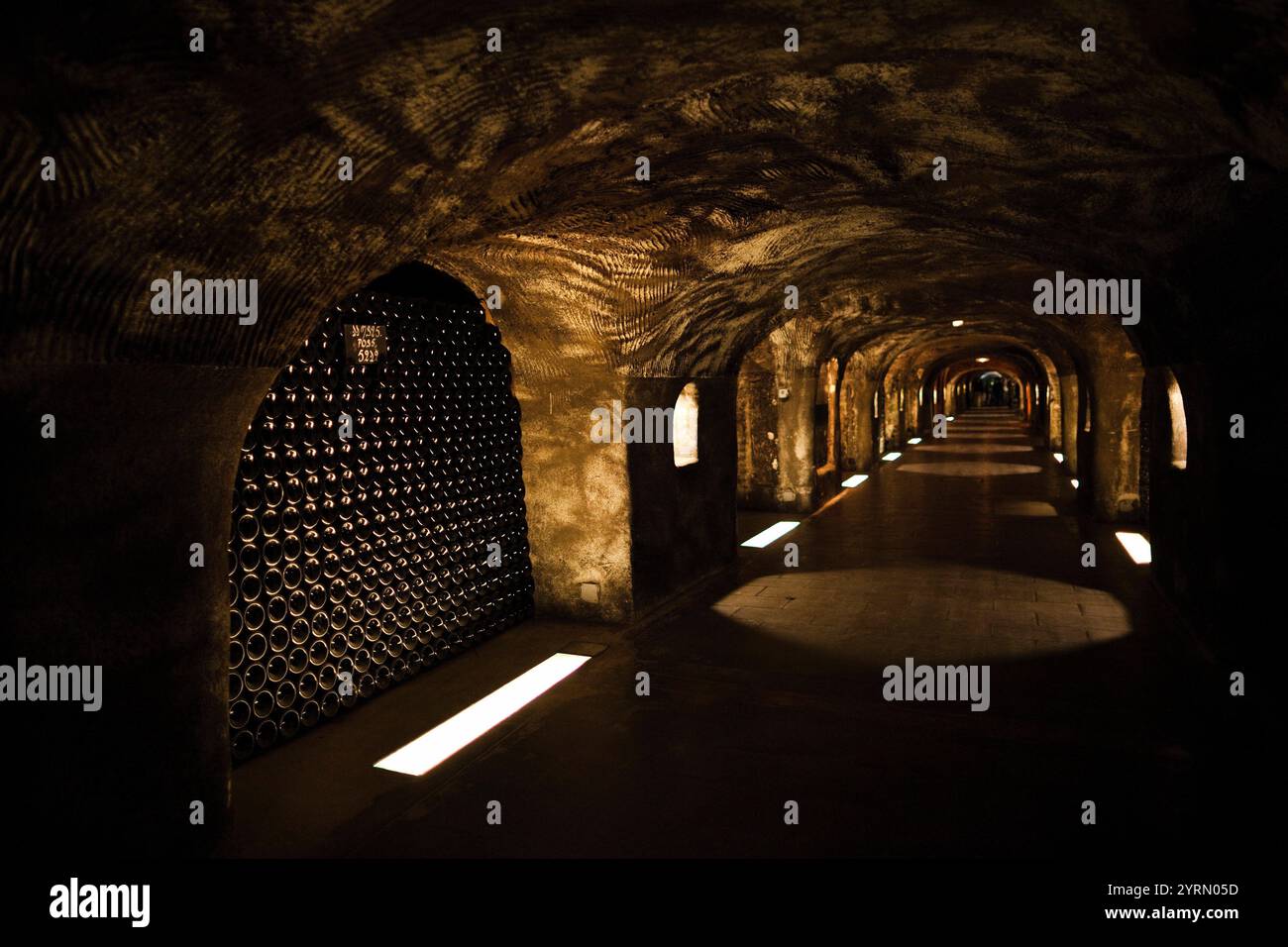 France, Marne, Champagne Region, Epernay, Moet & Chandon champagne ...