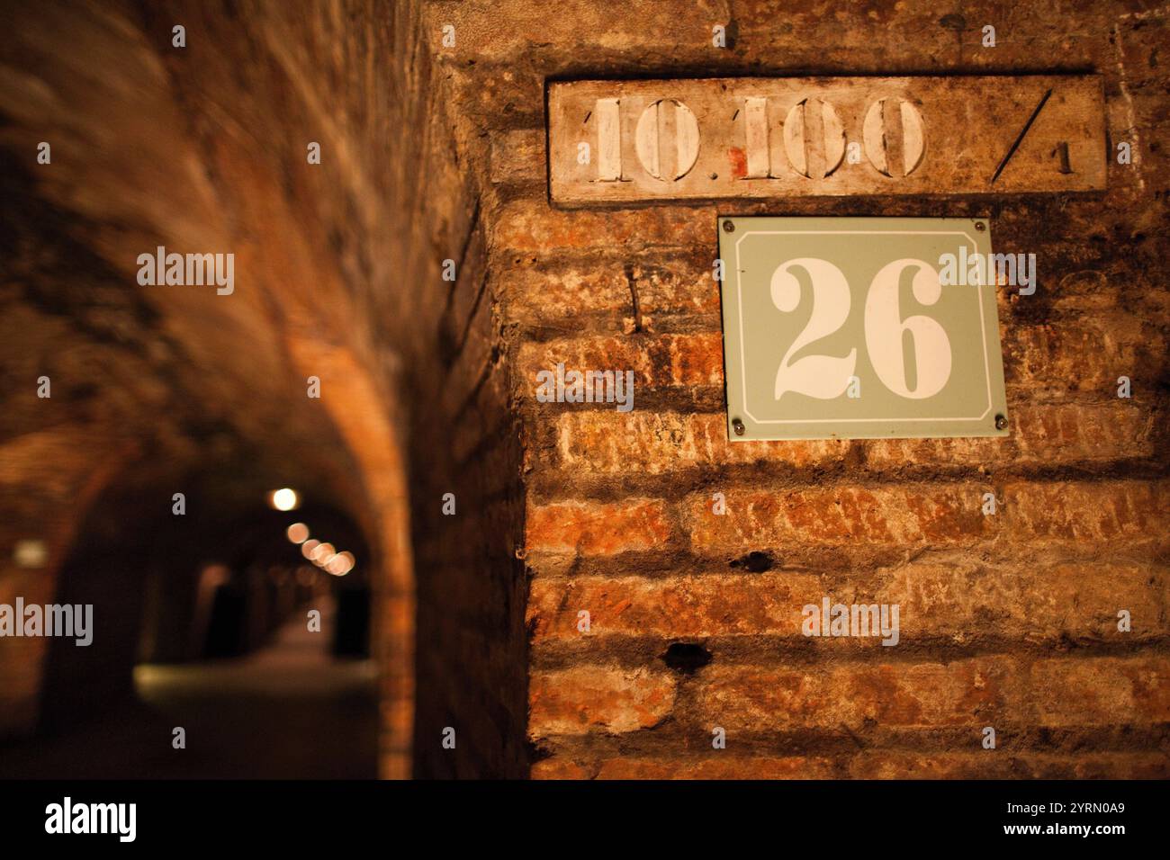 France, Marne, Champagne Region, Epernay, Moet & Chandon champagne ...