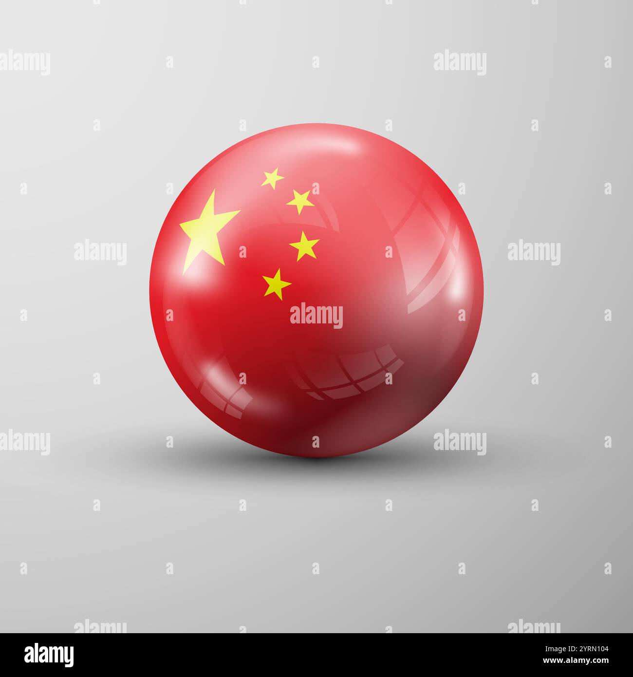 3d sphere background with flag of China. An element of impact for the ...