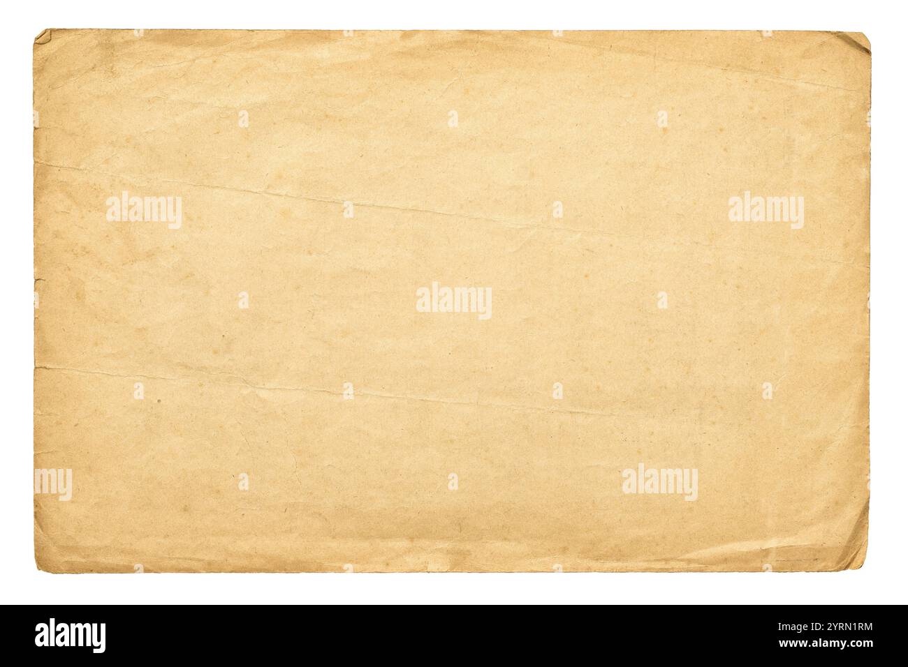 old paper manuscript isolated on white background. ancient page with ...