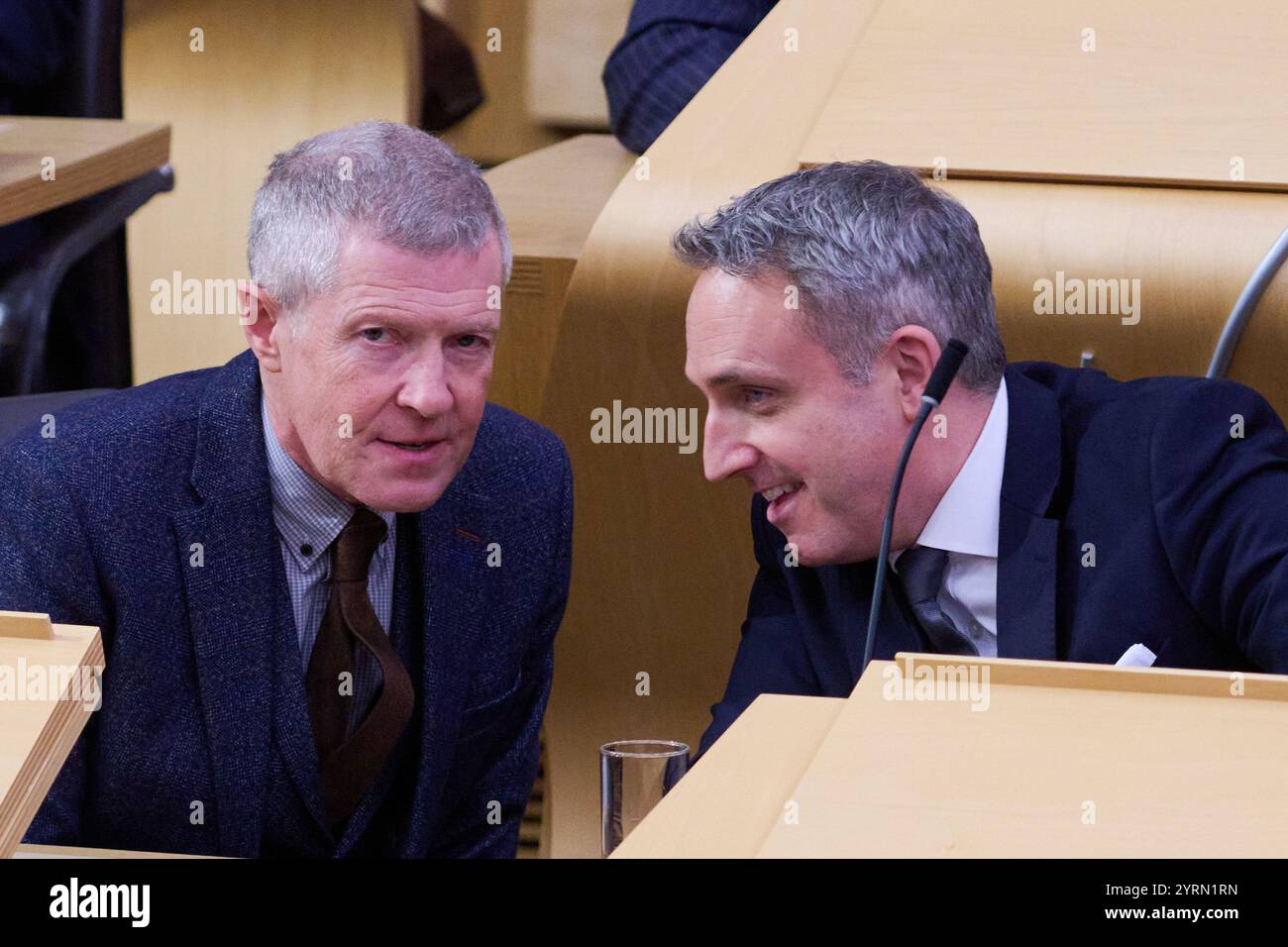Edinburgh Scotland, UK 04 December 2024. Willie Rennie and Alex Cole ...