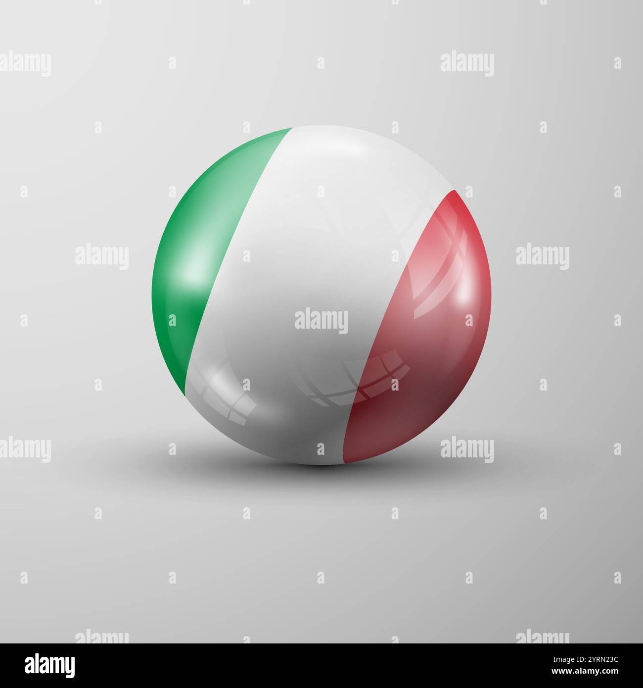 3d sphere background with flag of Italy. An element of impact for the ...