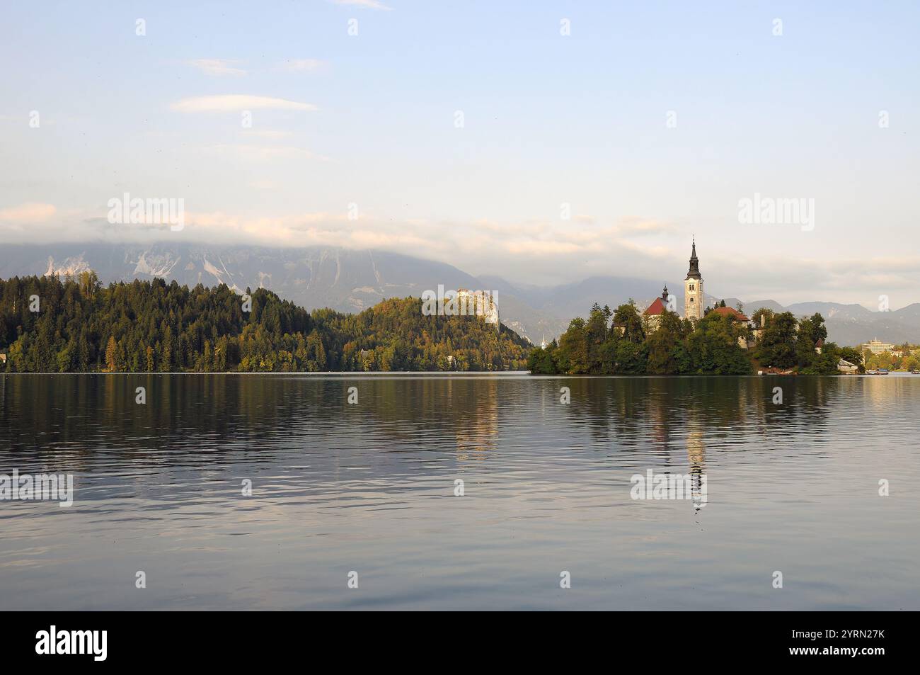 Lake Bled, Blejsko jezero, Bled, Upper Carniola, Slovenia, Europe Stock ...