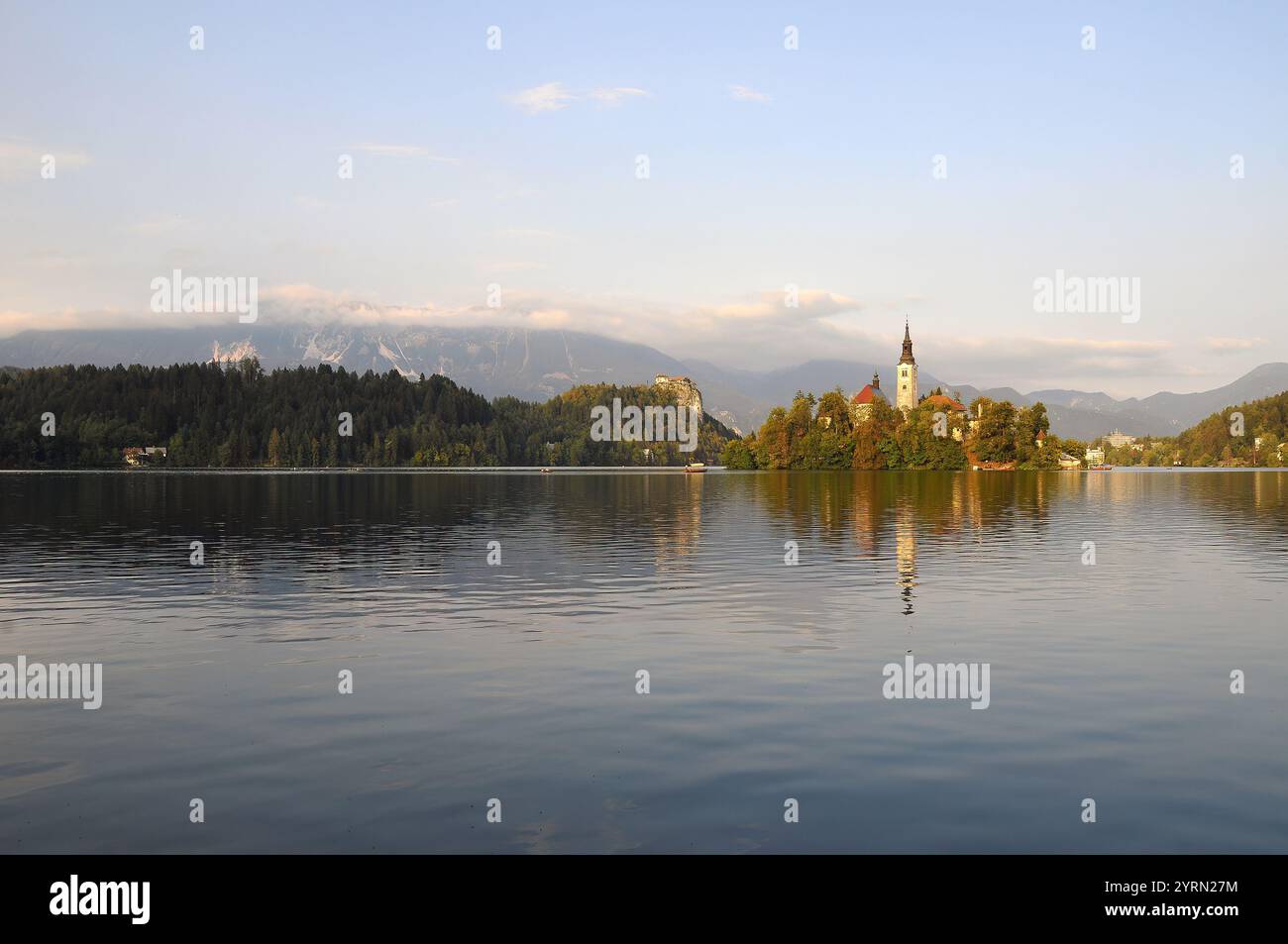 Lake Bled, Blejsko jezero, Bled, Upper Carniola, Slovenia, Europe Stock ...