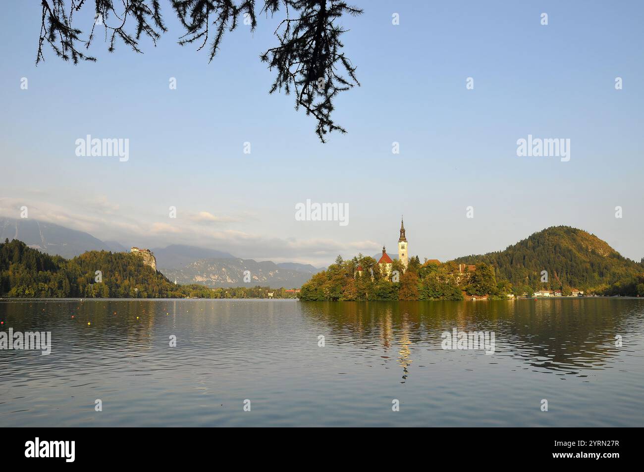 Lake Bled, Blejsko jezero, Bled, Upper Carniola, Slovenia, Europe Stock ...
