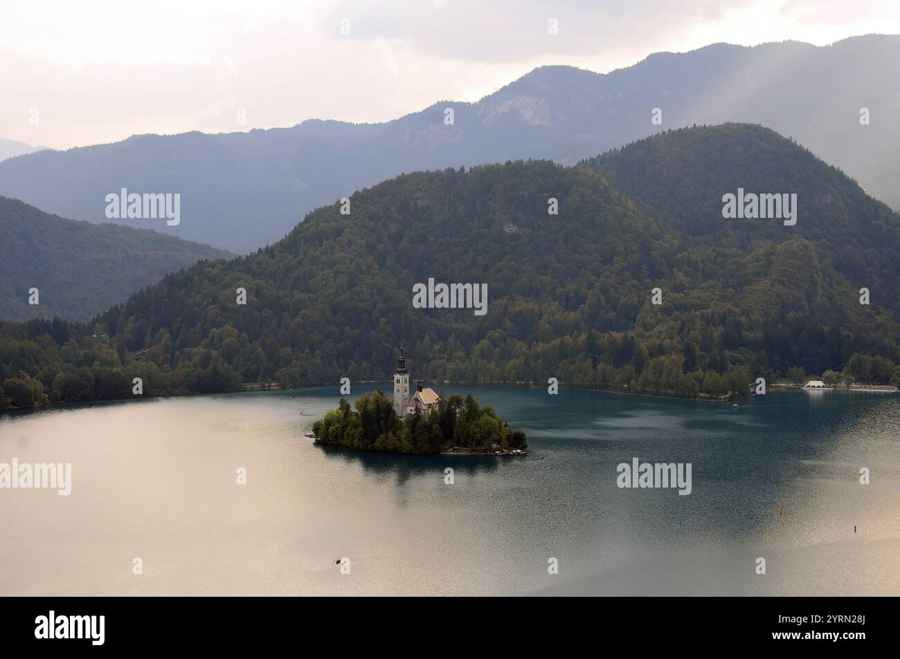 Lake Bled, Blejsko jezero, Bled, Upper Carniola, Slovenia, Europe Stock ...