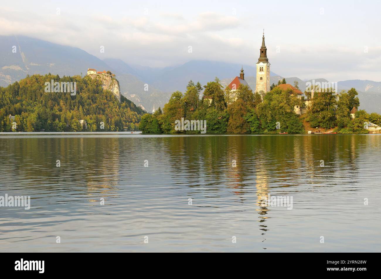 Lake Bled, Blejsko jezero, Bled, Upper Carniola, Slovenia, Europe Stock ...