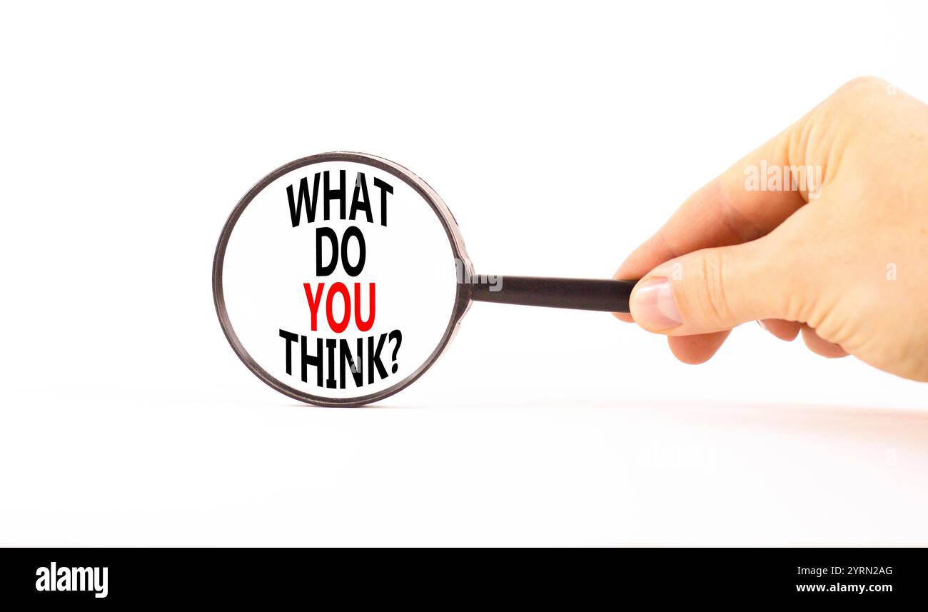 What do you think symbol. Concept words What do you think on beautiful ...