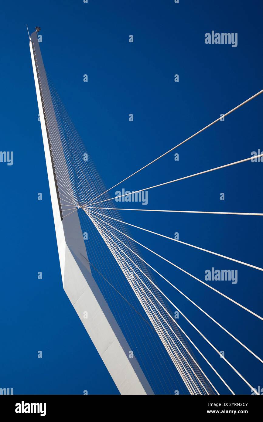 Israel, Jerusalem, Jerusalem Chords Bridge, designed by Santiago ...