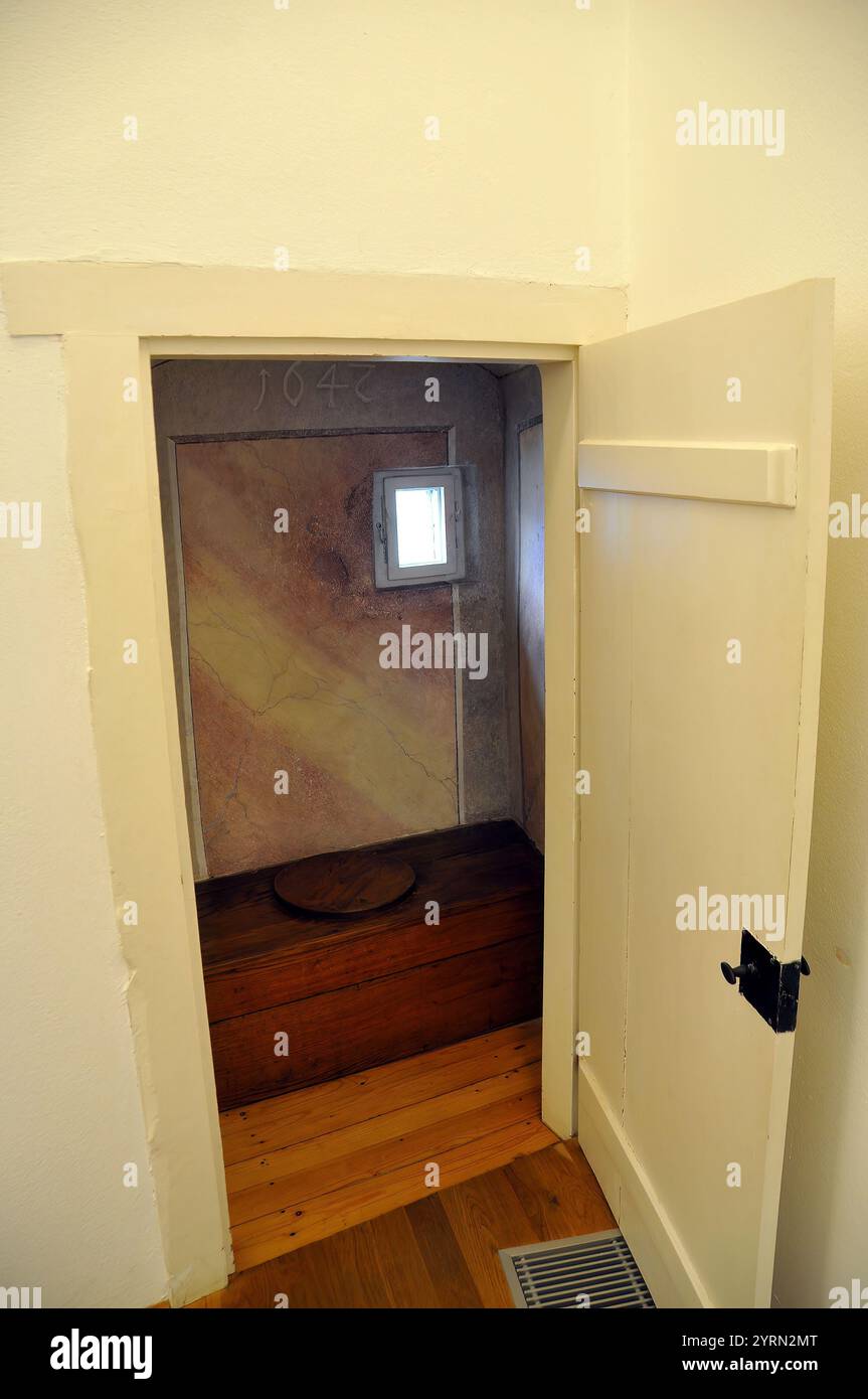 WC, Toilet, interior, Bled Castle, Blejski grad, medieval castle, Bled ...