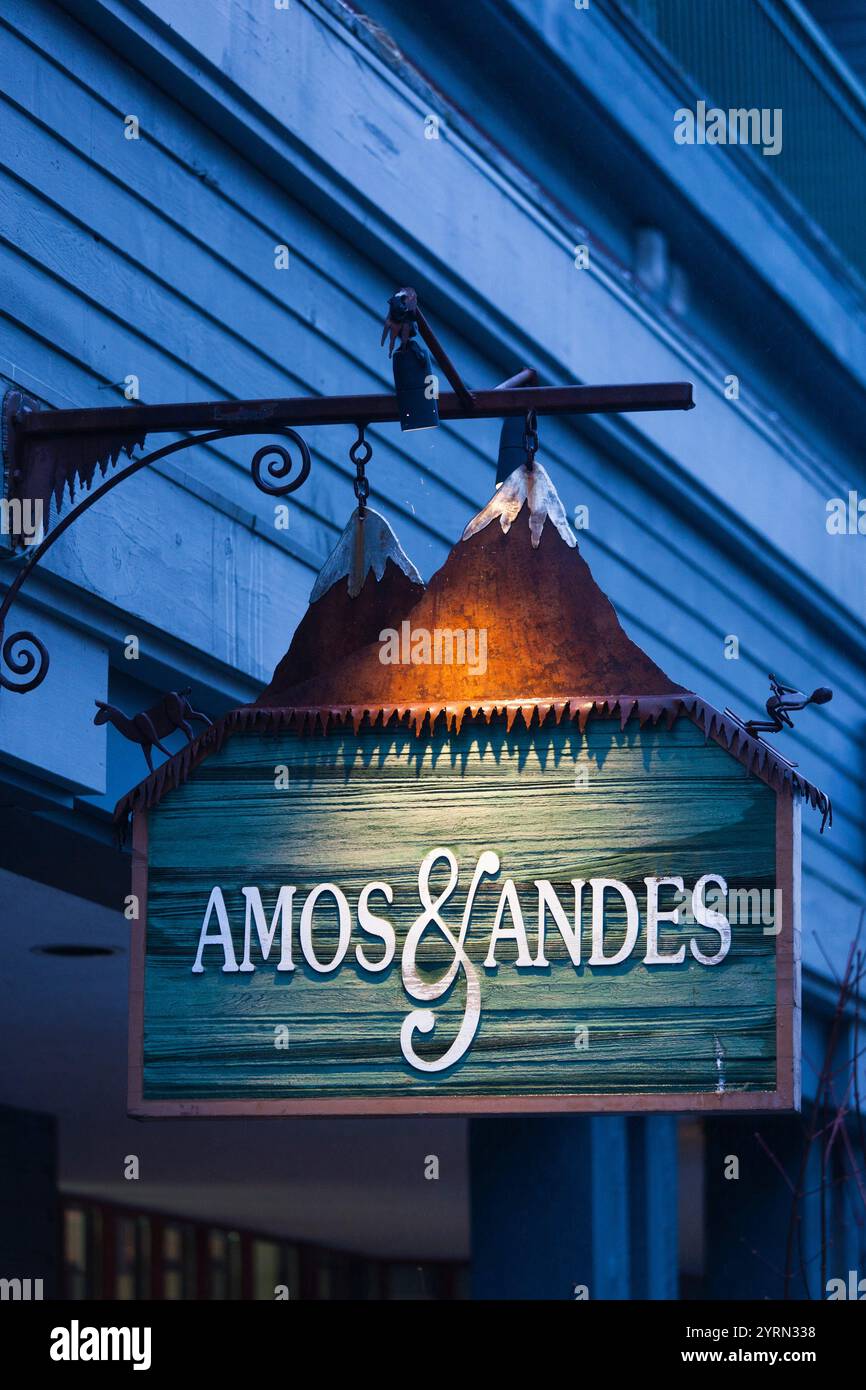 Canada, British Columbia, Whistler, Whistler Village, Amos and Andes ...