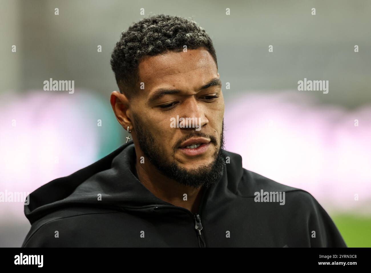 Joelinton of Newcastle United arrives during the Premier League match ...