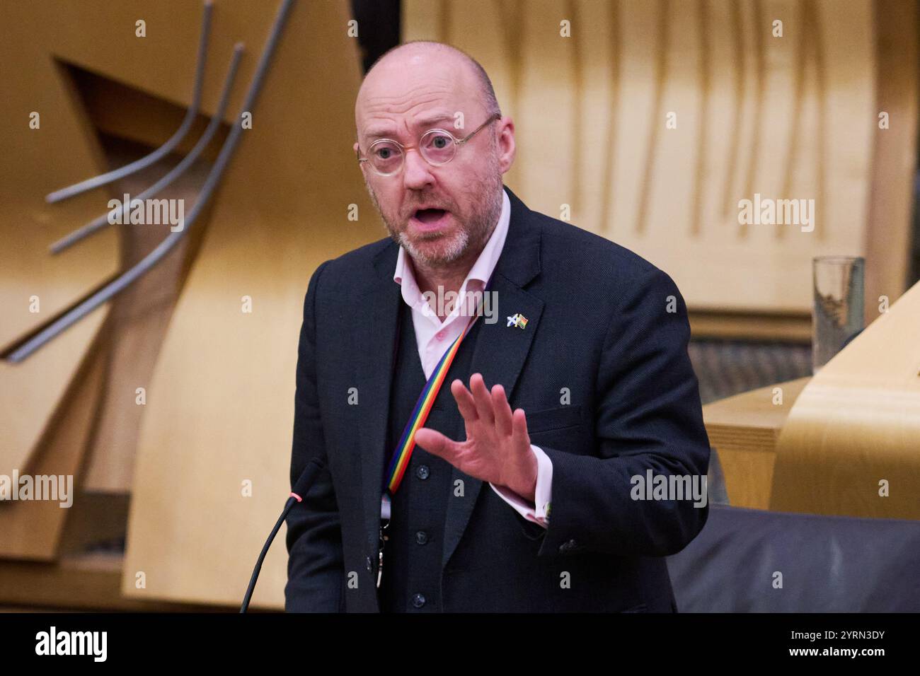 Edinburgh Scotland, UK 04 December 2024. Patrick Harvie MSP at the ...