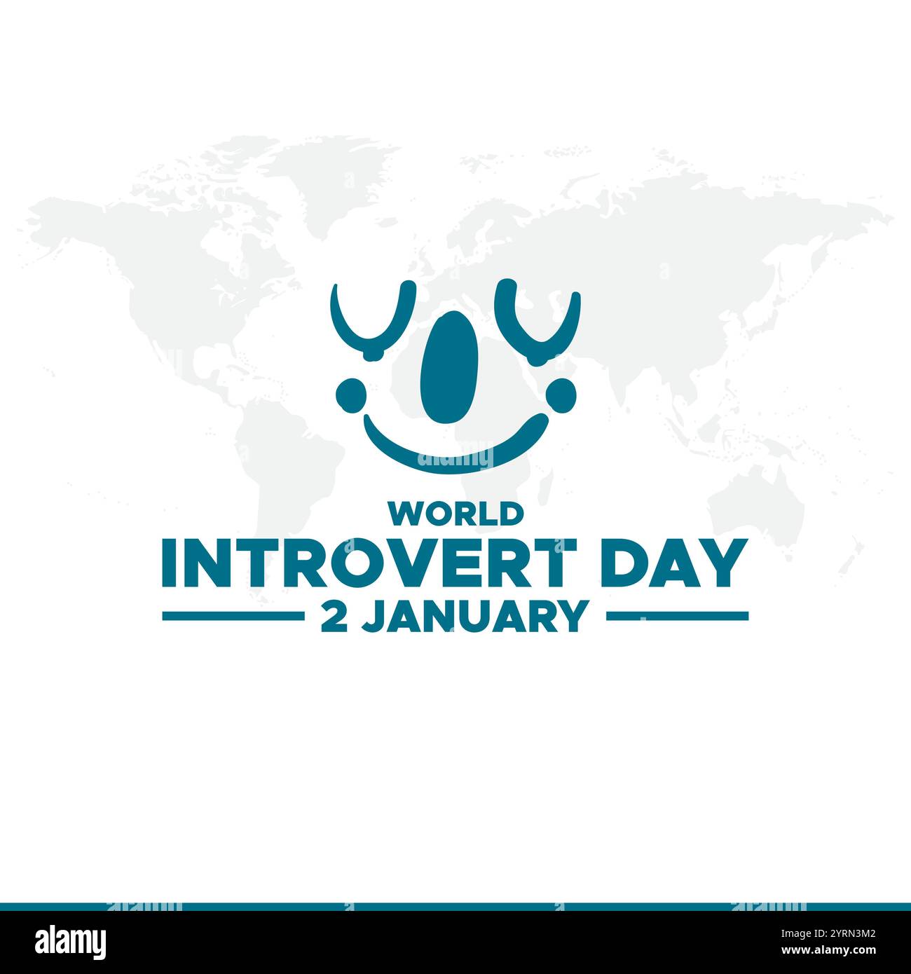 World Introvert Day. People, home and heart. Great for cards, banners ...