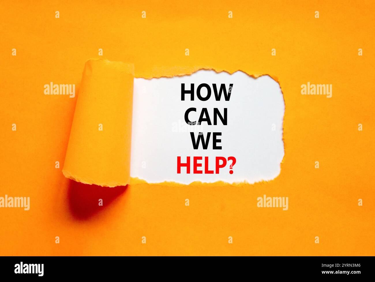 How can we help symbol. Concept words How can we help on beautiful ...