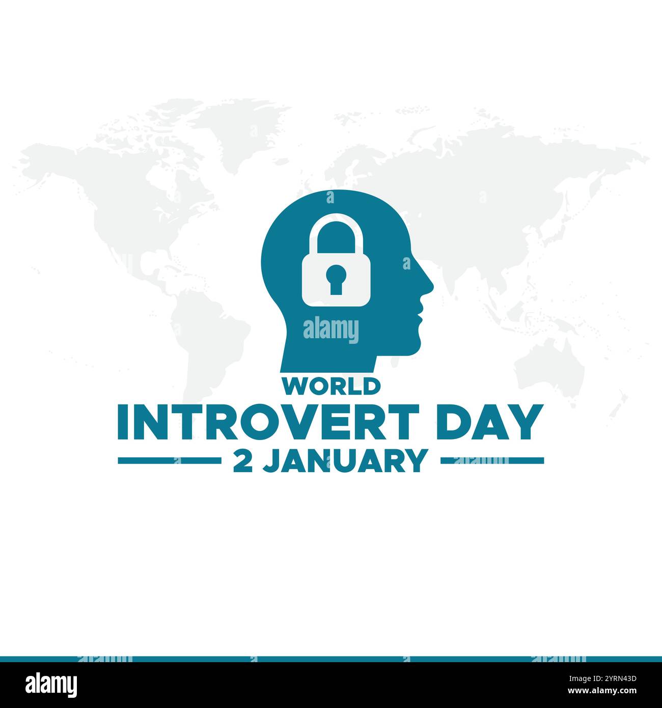 World Introvert Day. People, home and heart. Great for cards, banners ...