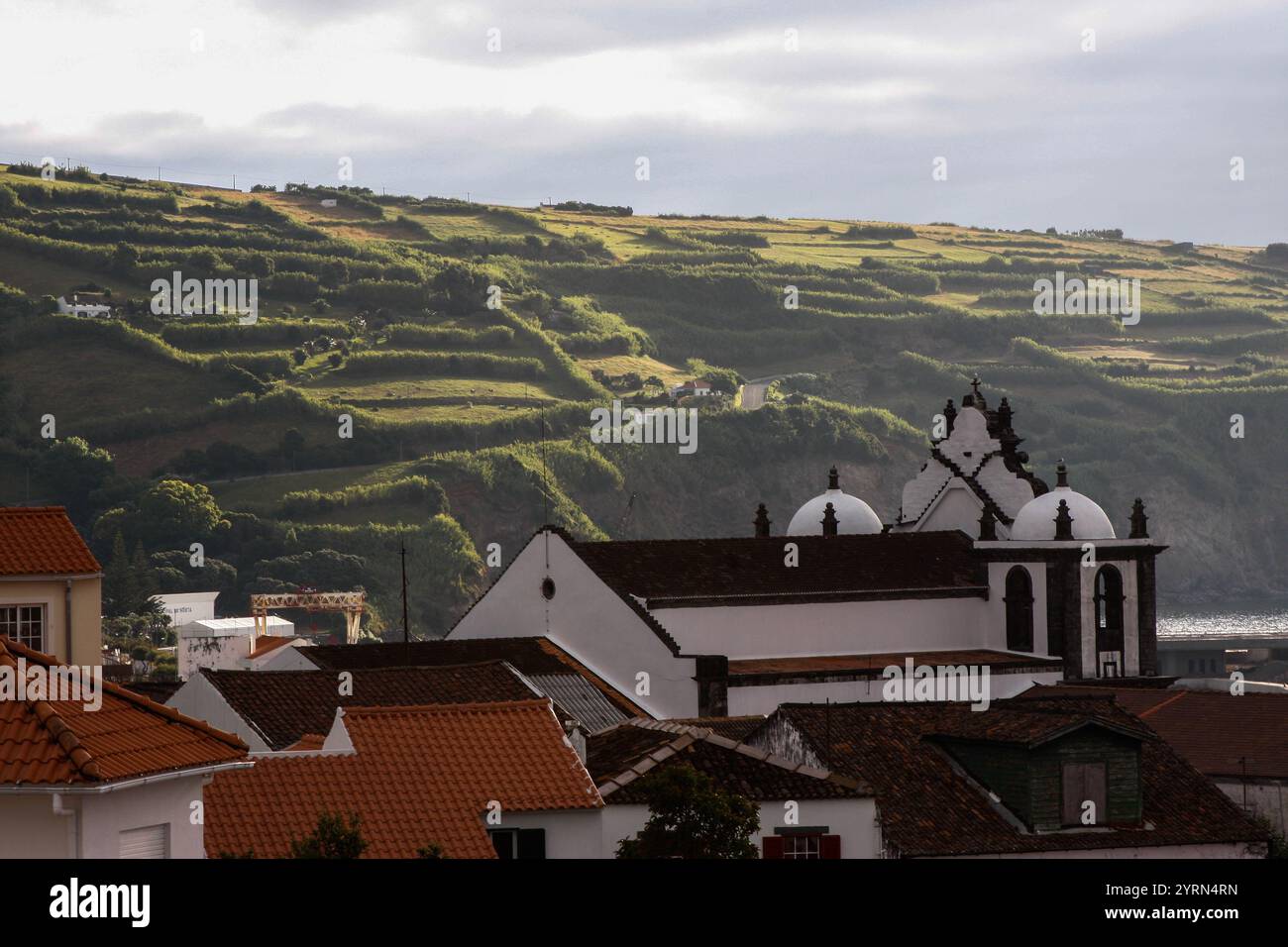 Typical Landscape and Architecture in Horta, Azores Stock Photo - Alamy