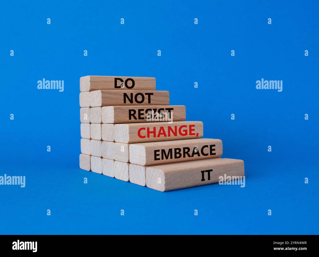 Do not resist change embrace it symbol. Concept words Do not resist ...