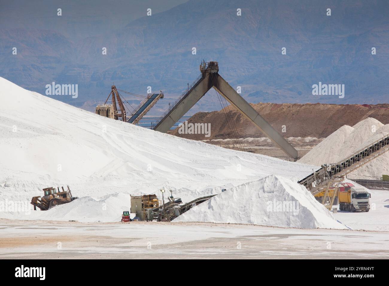 Israel, Dead Sea, Sodom, Dead Sea Works, worlds fourth-largest producer ...