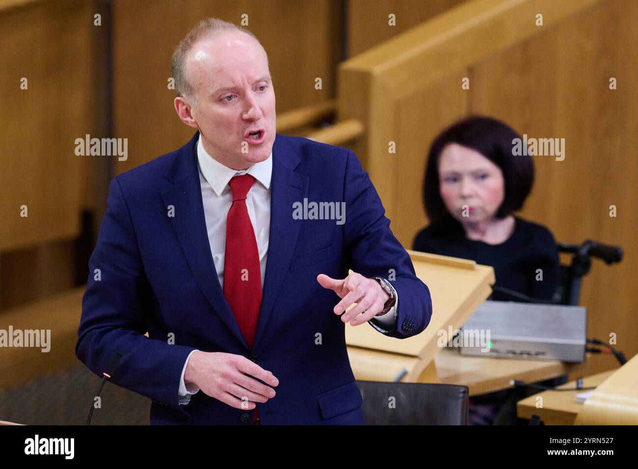 Edinburgh Scotland, UK 04 December 2024. Michael Marra MSP at the ...