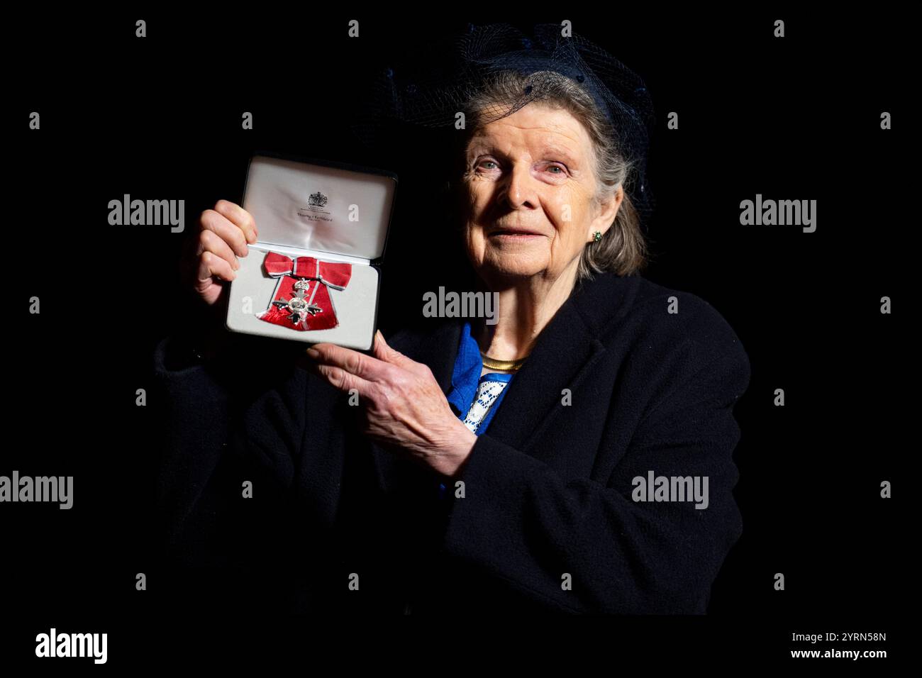 Sheila Mason after being made a Member of the Order of the British ...