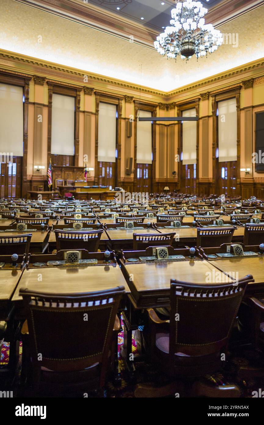 USA, Georgia, Atlanta, Georgia State Capitol Building, state house ...