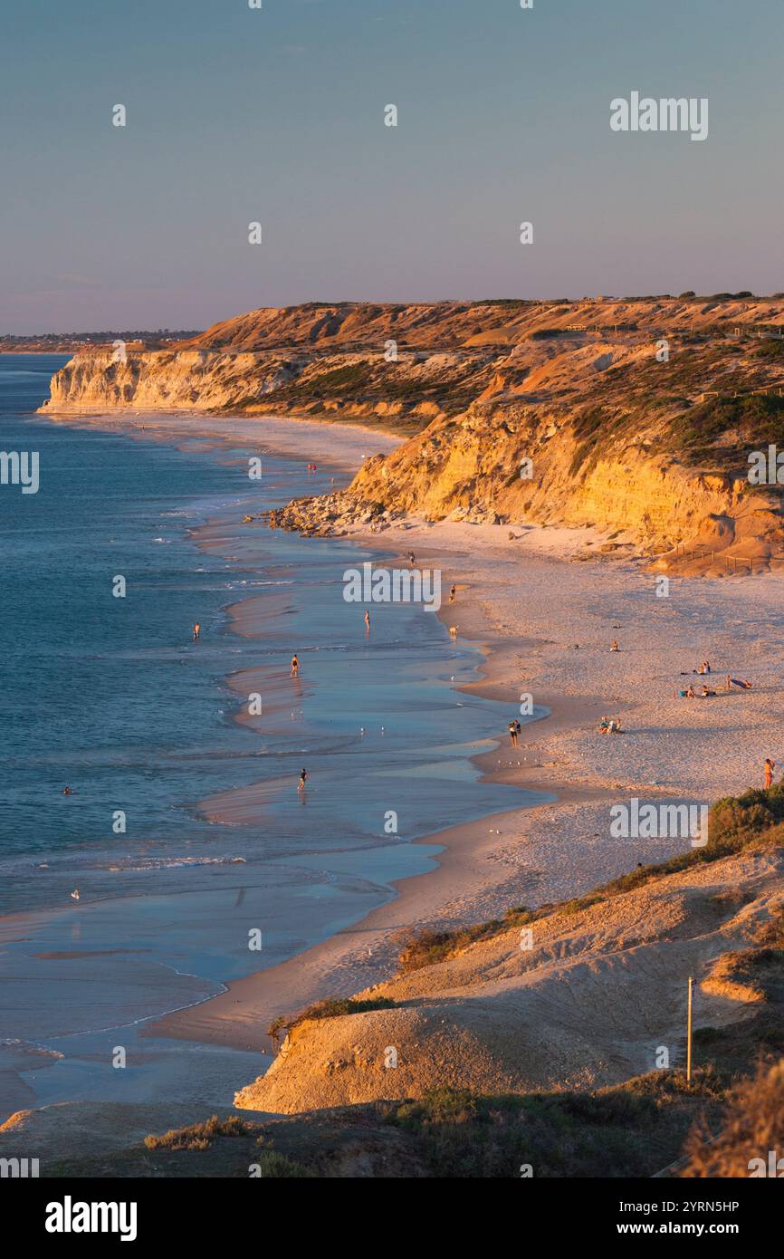 Australia, South Australia, Fleurieu Peninsula, Port Willunga, sunset ...
