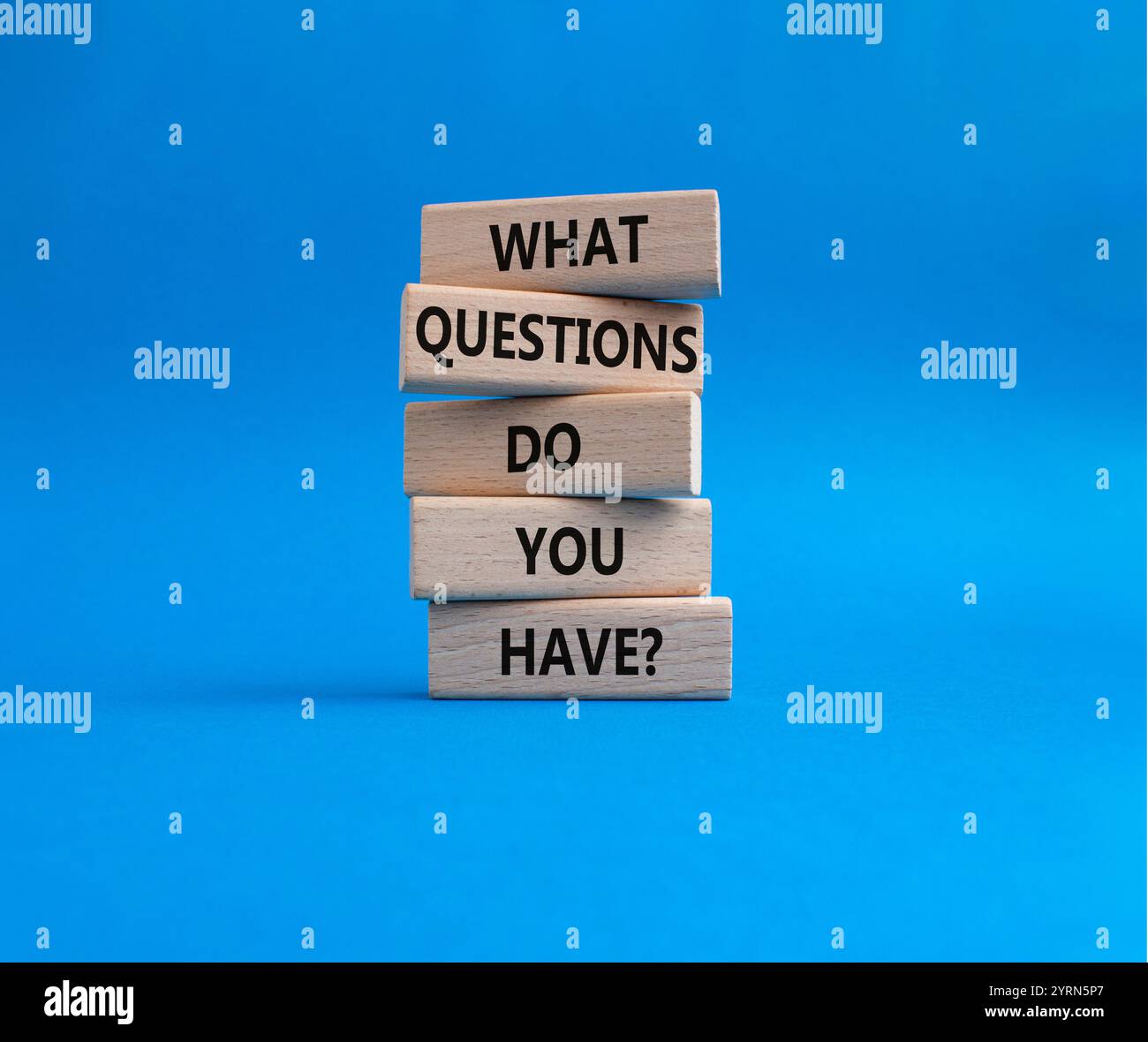 Questions symbol. Wooden blocks with words What Questions do you have ...