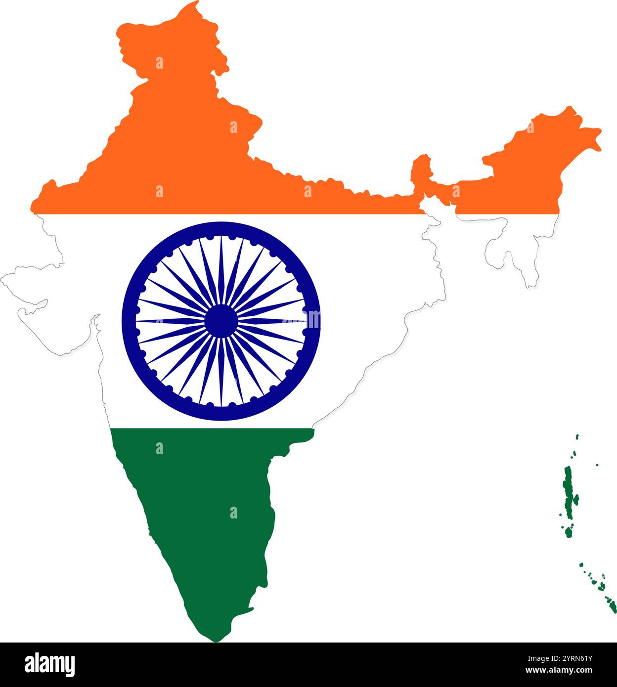 Map flag india Stock Vector Images - Alamy