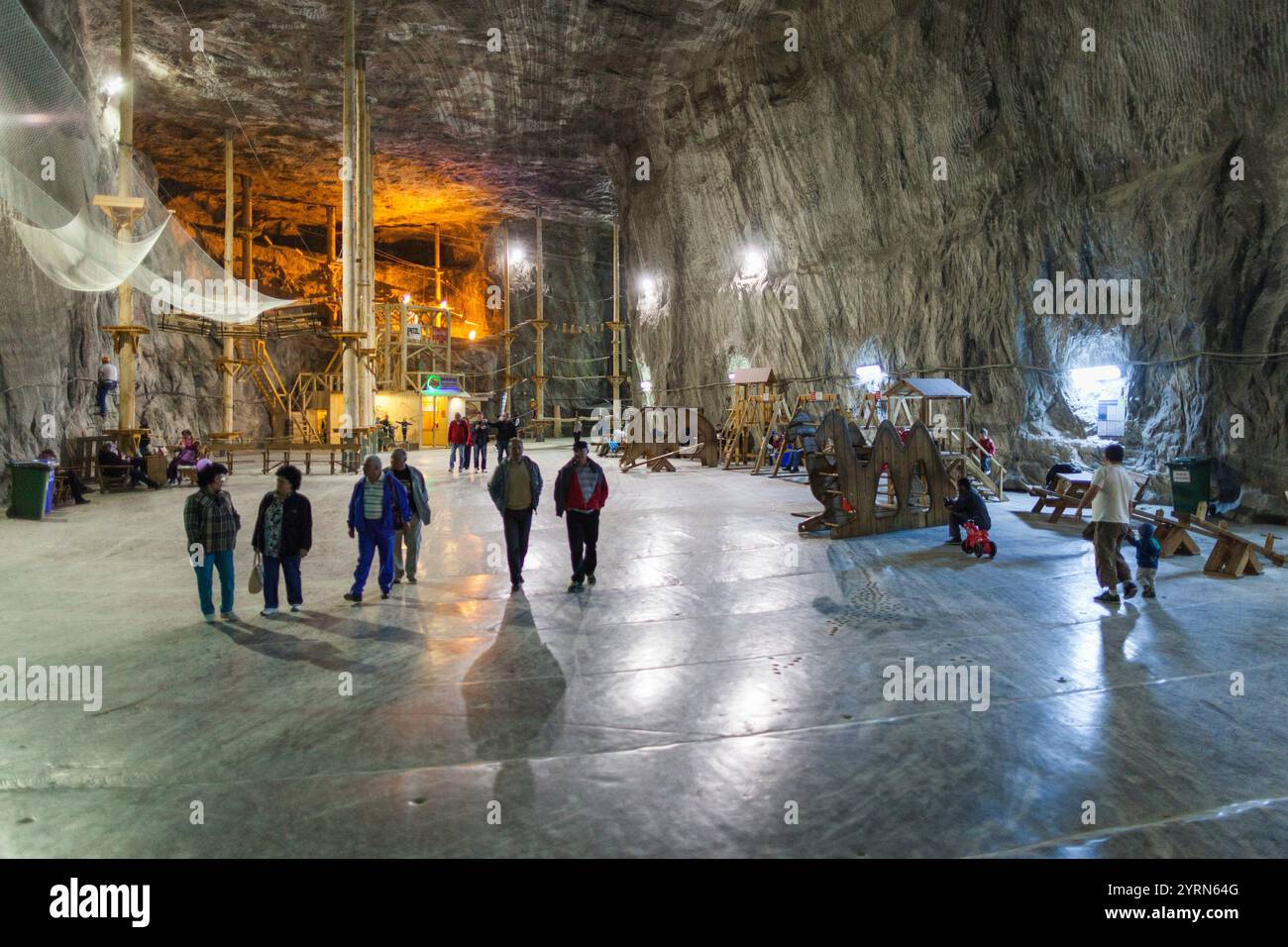 Romania, Transylvania, Praid, Praid Salt Mine, interior Stock Photo - Alamy